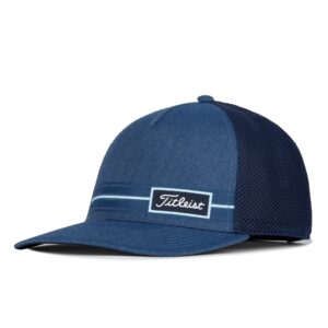 titleist men's standard surf stripe laguna, heather navy/sky, osf