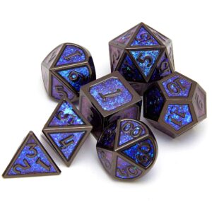 metal dice dnd suitable for rpg dungeons and dragons playing d&d dice set