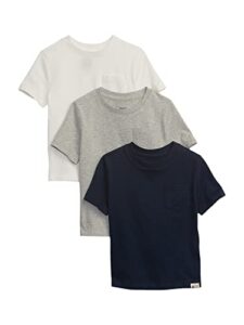 gap baby boys short sleeve pocket t-shirt t shirt, basic combo, 4t us