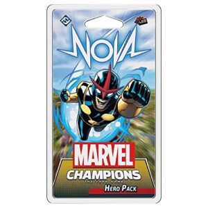 marvel champions the card game nova hero pack - superhero strategy game, cooperative game for kids and adults, ages 14+, 1-4 players, 45-90 minute playtime, made by fantasy flight games