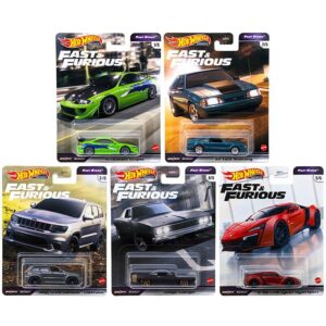 hot wheels premium fast & furious fast stars complete set of 5 vehicles