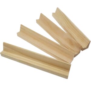 rcp products wooden domino trays set of 4,wood domino racks, domino holders for domino tiles (domino trays)