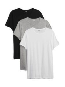 gap mens classic t-shirt (3-pack) t shirt, multi, small us