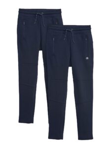 gap boys fit tech joggers sweatpants, tapestry navy, large us