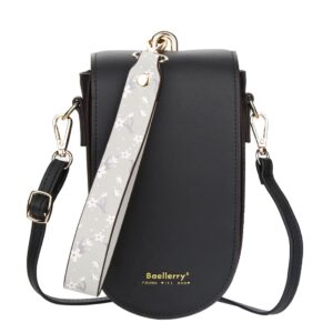 sunwel fashion trendy cell phone bag 5 card slots mini crossbody bag phone purse detachable wristlet for women girls