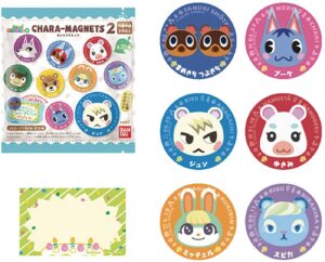 bandai shokugan - animal crossing: new horizons chara magnet 2 (complete box of 14), chara magnet