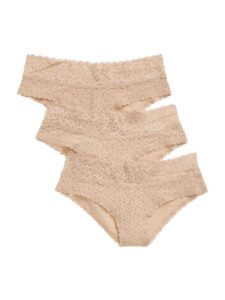 gap womens lace cheeky underwear, cafe au lait, medium us