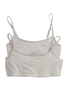 gap girls basic bra, optic white 3, xx-large us