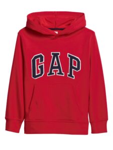 gap boys logo hoodie sweatshirt, red wagon, x-large us