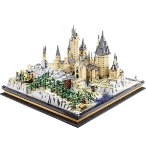 under the baubles educiro hogs magic castle building sets, (6862 pieces) adults sets challenging wizarding world, 23-inches collectible display building toy set for kids, boys, and girls ages 16+