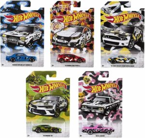 hot wheels 2019 urban camo camouflage series complete set of 5 diecast vehicles bundle