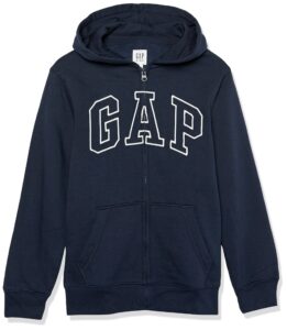 gap boys logo hoodie zip sweatshirt, blue galaxy, medium us