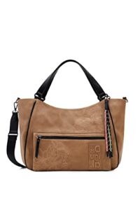 desigual accessories pu shoulder bag, brown