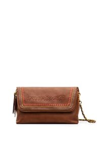 desigual accessories pu across body bag, brown