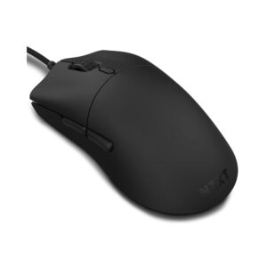 nzxt lift 1 symm, lightweight symmetrical wired usb gaming mouse, lightweight 67g design, 1k polling rate, omron mechanical switches, 16k dpi optical sensor, black