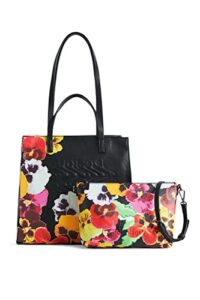 desigual accessories pu shopping bag, black