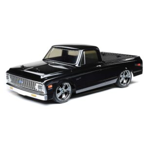 losi rc truck 1/10 1972 chevy c10 pickup truck v100 awd rtr batteries and charger not included black los03034t2