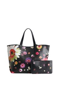 desigual accessories pu shopping bag, black