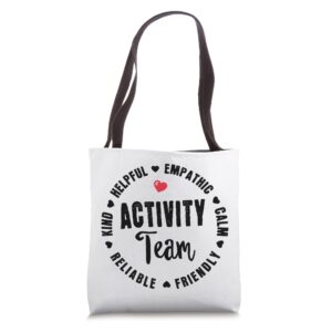 activity team assistant squad professionals week director tote bag