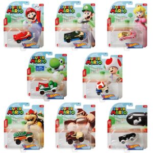 hot wheels 2020 super mario character cars complete set of 8 diecast vehicles