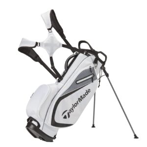 taylormade 2022 select st stand bag white/slate/black