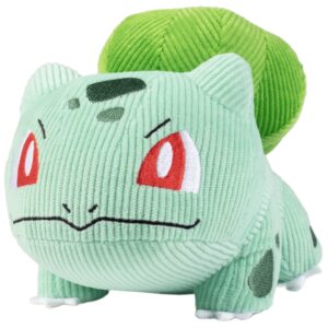 pokémon 8" bulbasaur corduroy fabric plush - limited edition - officially licensed - authentic soft stuffed animal toy figure - valentine's day & easter basket stuffer gift for kids, boys, girls - 2+