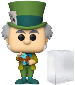 pop disney: alice in wonderland 70th - mad hatter funko pop! vinyl figure (bundled with compatible pop box protector case) multicolor 3.75 inches