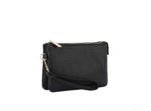 handbag republic shoulder bags wristlet clutch handbags convertible to crossbody ((td-0003)(td-0004)) (black (td-0003))