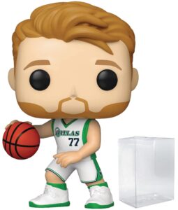 pop nba: mavericks - luka dončić (city edition 2021) funko vinyl figure (bundled with compatible box protector case)