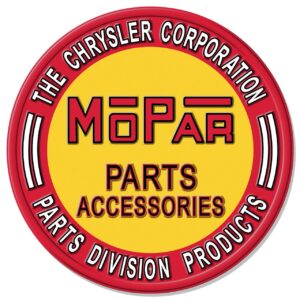 desperate enterprises mopar parts fully embossed steel sign - vintage garage signs - nostalgic vintage metal wall décor - made in usa