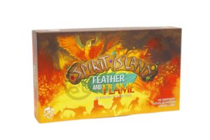 greater than games | spirit island: feather & flame | cooperative strategy board game expansion | 1 to 4 players | 90+ minutes | ages 14+