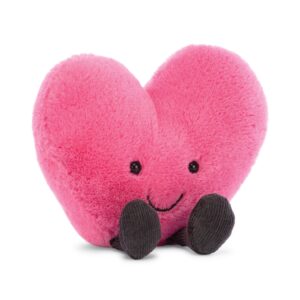 jellycat amuseables hot pink heart plush