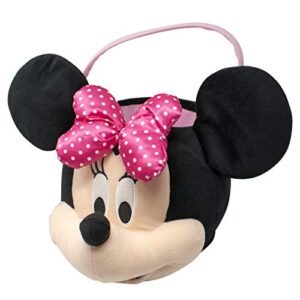 disney minnie mouse jumbo plush easter basket, multi