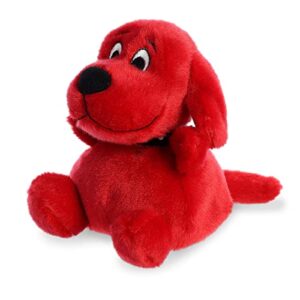 aurora® playful clifford® palm pal™ clifford stuffed animal - childhood nostalgia - lasting companionship - red 5 inches