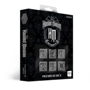 usaopoly disney the haunted mansion premium dice set | collectible d6 dice | custom dice with collectible tin case | officially licensed disney 6-sided dice