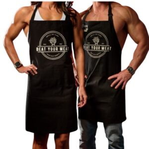 beat your meat,funny aprons for men, women - dad gifts, gifts for men - thanksgiving, christmas, birthday gifts for dad, husband, brother, boyfriend, mom - cooking grilling bbq chef apron