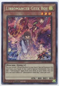 libromancer geek boy - bach-en000 - secret rare - 1st edition