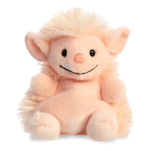 aurora® adorable palm pals™ moh ogre™ stuffed animal - pocket-sized play - collectable fun - pink 5 inches