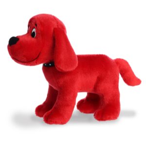 aurora® playful clifford® standing clifford stuffed animal - childhood nostalgia - lasting companionship - red 10 inches