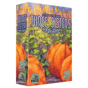 three sisters , a strategic roll and write board game about gardening - 25th century games