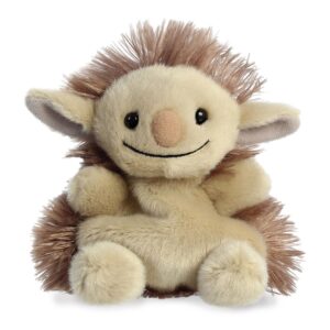 aurora® adorable palm pals™ flick pukwudgie™ stuffed animal - pocket-sized play - collectable fun - brown 5 inches