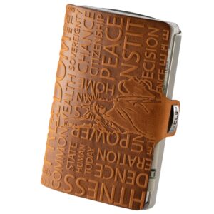 i-clip heritage steel blasted liberty desert, wallet, card holder, slim wallet, smart wallet, stainless steel