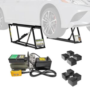 official quickjack 5000tl – ali certified, 5,000 lb capacity portable car lift with 110v power unit for home, garage, shop, or mechanic use