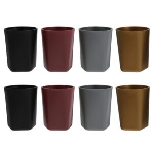 8pcs pentagon straight dice cup bar dice cup dice storage container party game supplies game dice cup for ktv dice accessory solid color dice cup practical dice cup game accessory