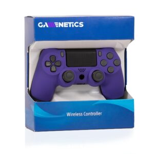 gamenetics compatible with custom purple soft touch official wireless bluetooth gamepad controller ps