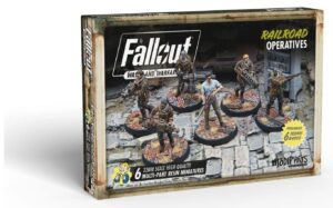 modiphius fallout - wasteland warfare - railroad operatives, multi