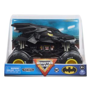 monster jam, official batman monster truck, collector die-cast vehicle, 1:24 scale