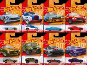 hot wheels target retro vintage series complete set of 8 diecast vehicles wave 2 bundle