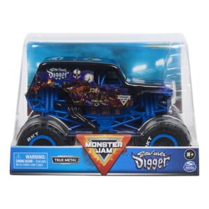 monster jam, official son-uva digger monster truck, collector die-cast vehicle, 1:24 scale