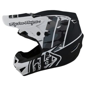 troy lee designs gp anarchy adult offroad motocross dirt bike atv powersports racing full face helmets lightweight ventilated youth gp helmet; nova camo white md